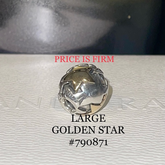 Pandora | Jewelry | Pandora Extra Large Golden Star Charm | Poshmark